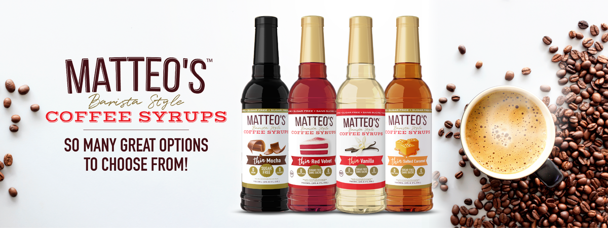 Les sirops de café de Matteo